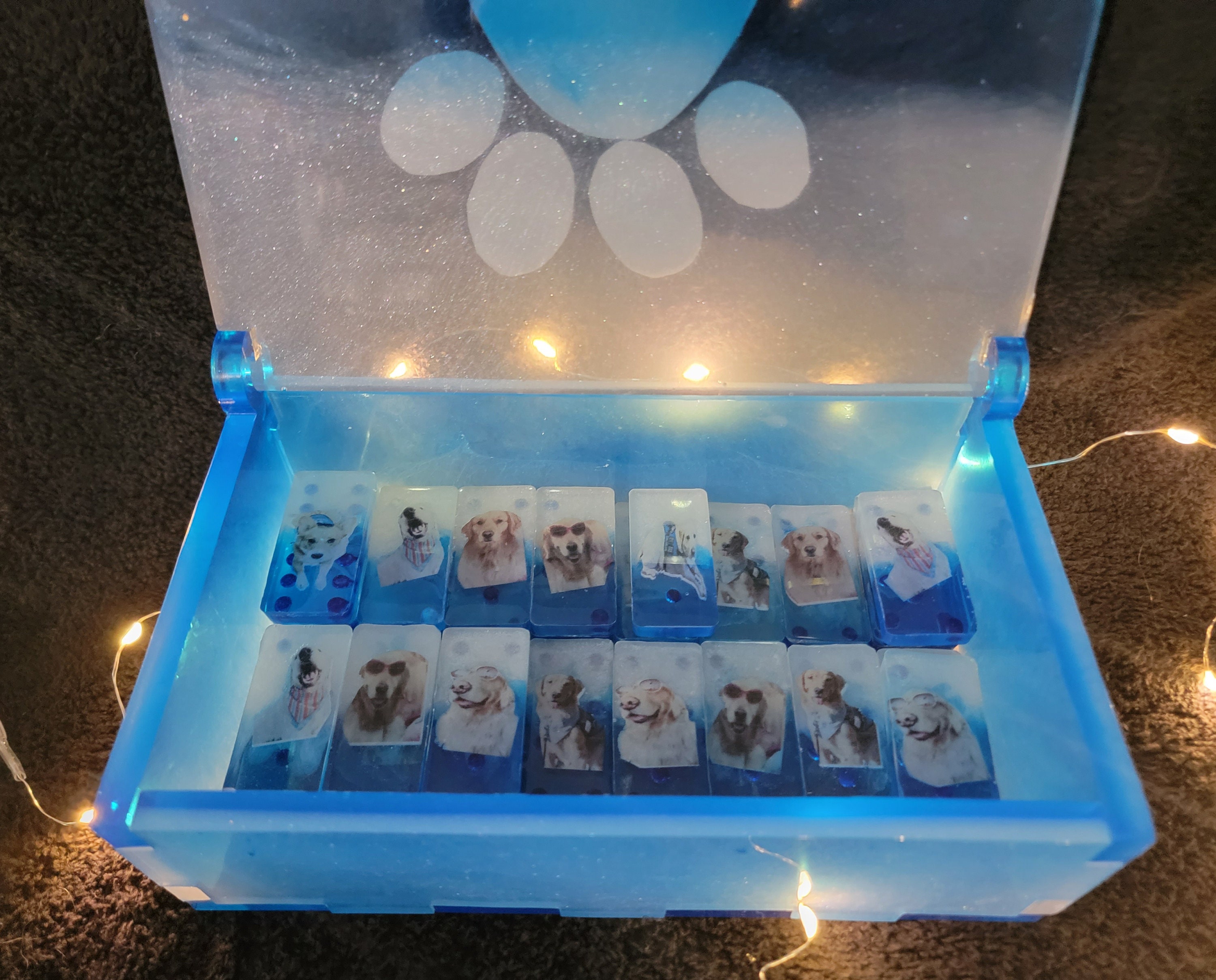Personalized Dog Dominos and Case - Etsy