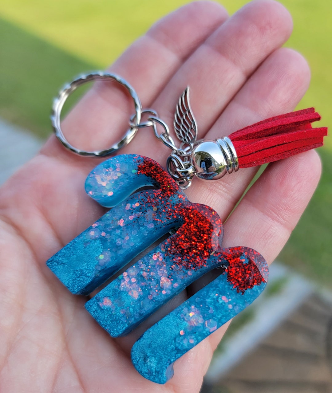 Initial Key Chains - Etsy