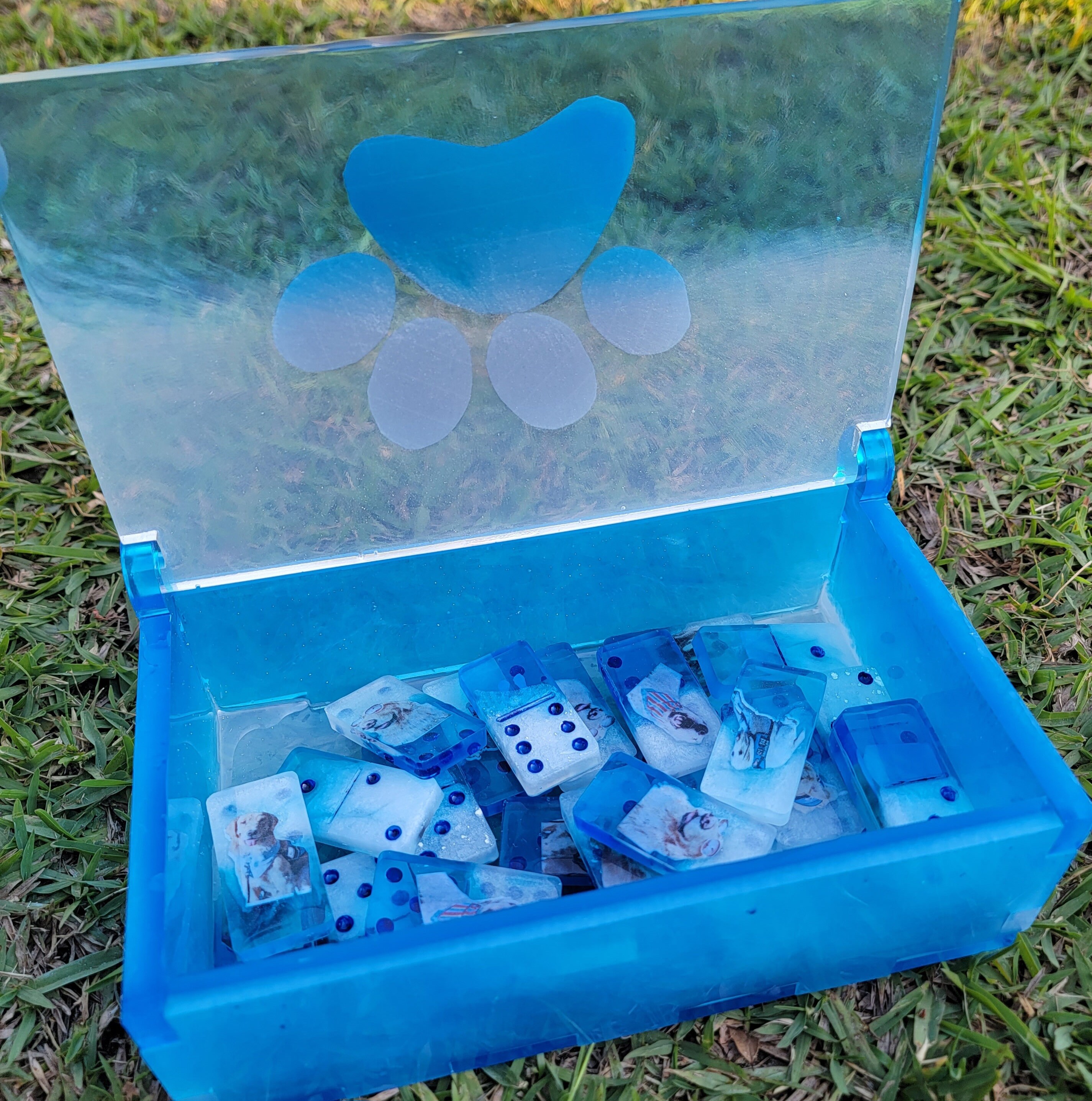 Personalized Dog Dominos and Case - Etsy