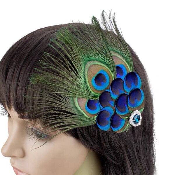 Peacock Hair Clip - Etsy