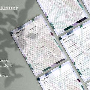 Printable and Fillable Planner, Personal Planner Bundle, Daily, Weekly ...