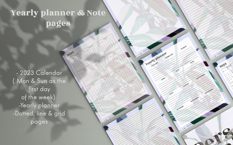 Printable and Fillable Planner, Personal Planner Bundle, Daily, Weekly ...