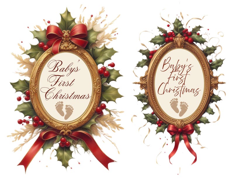 Baby’s First Christmas Cameos | 72 High-quality Transparent Pngs ...