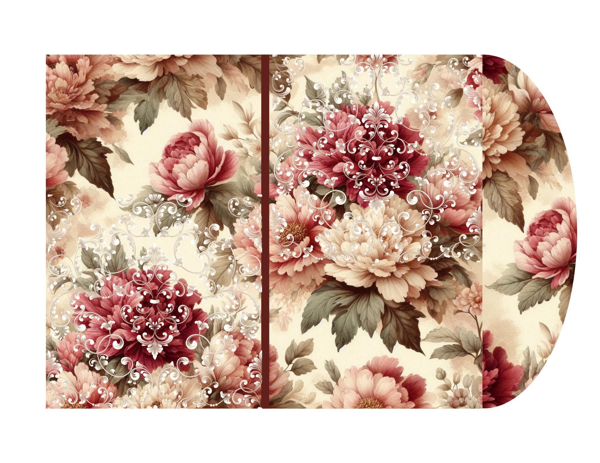 Vintage Peony Tags & Envelopes Set – Printable Floral Stationery PDF ...