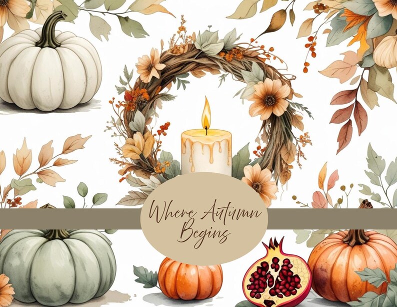 Autumn Craft Kit | Printable Journal | Printable Ephemera Fall Kit: 62 ...