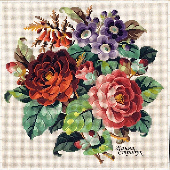 Cross Stitch Chart Petitpoint Berlinwoolwork PDF Xsd 161023 - Etsy