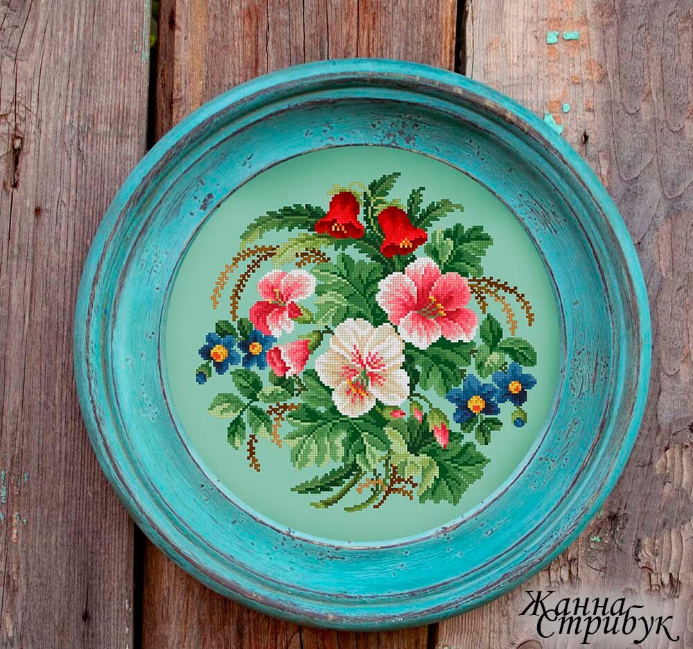 070524 Cross Stitch Pattern Flowers Petitpoint PDF Xsd - Etsy
