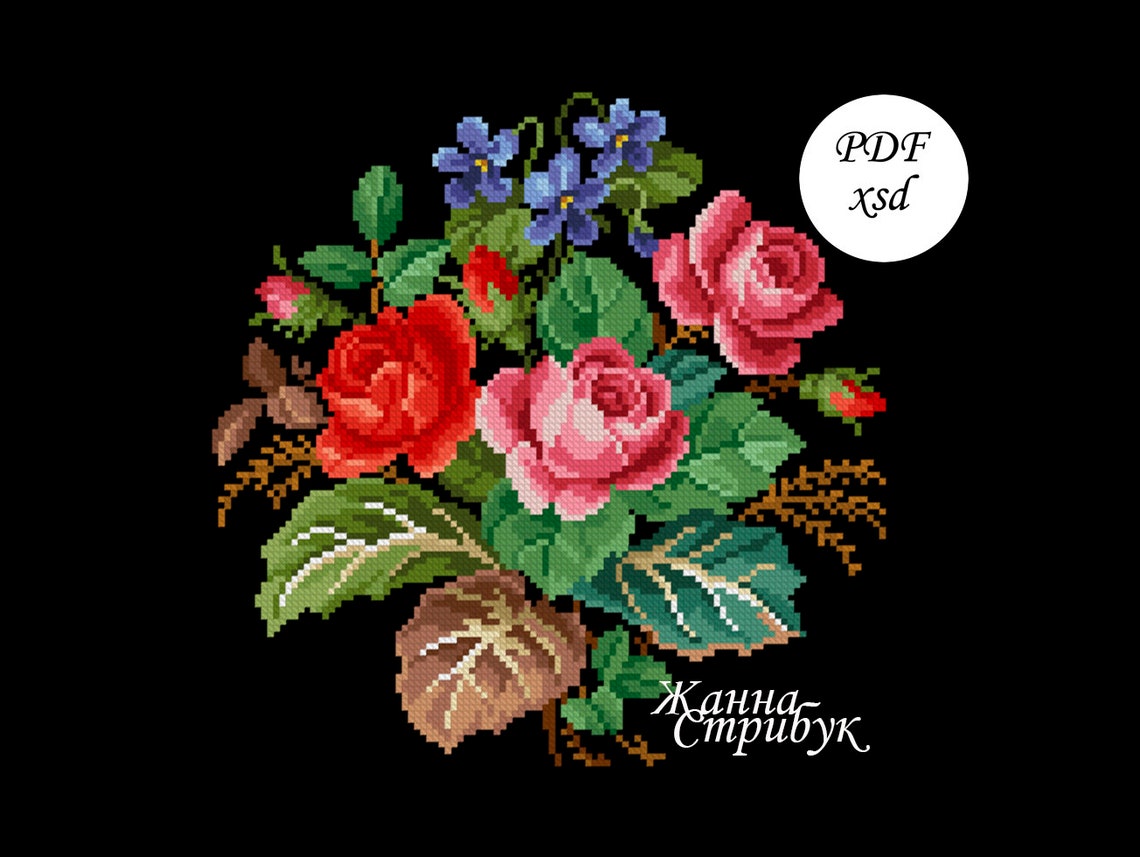 Cross Stitch Chart Petitpoint Berlinwoolwork PDF Xsd - Etsy