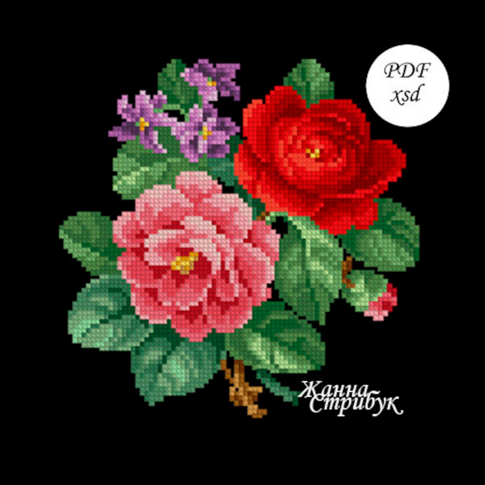 Cross Stitch Pattern 040224 Petitpoint Zhanna Stribuk PDF Xsd - Etsy