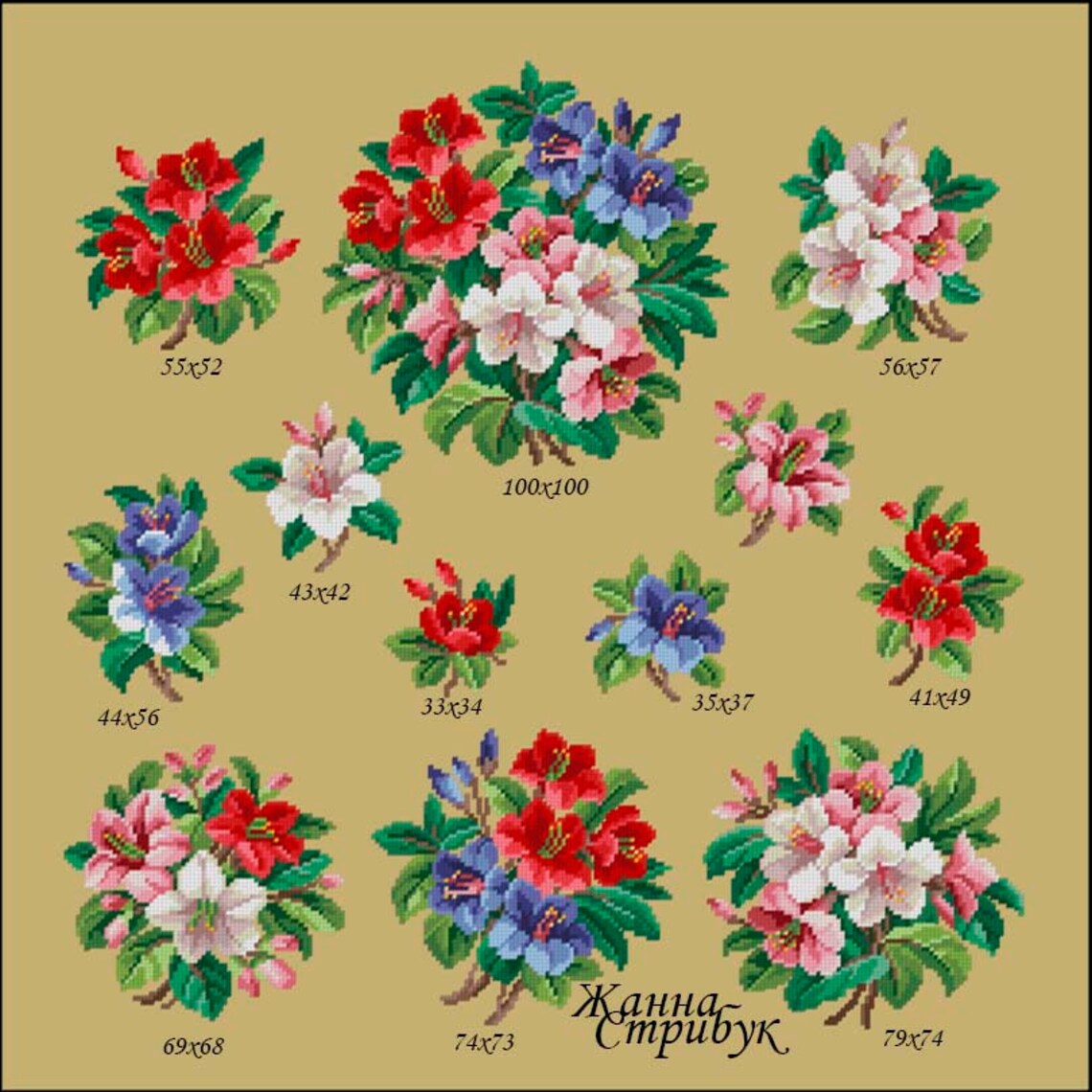 Cross Stitch Pattern Zhanna Stribuk Xsd PDF - Etsy