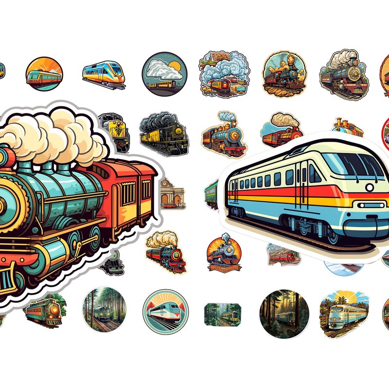 Train Sticker - Etsy