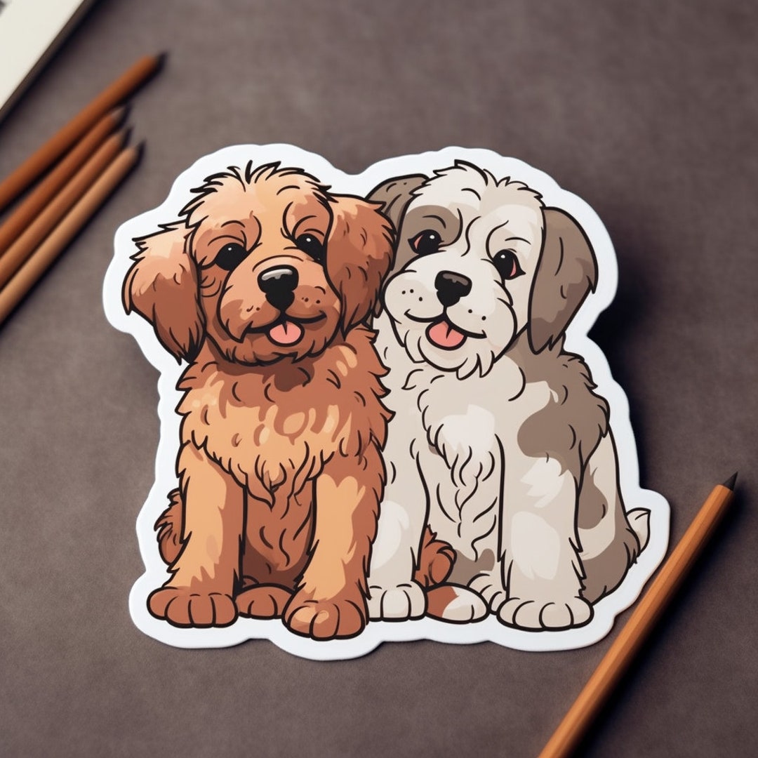 DOG Stickers, 50 Stickers, for Download, Die Cut, Downoadabel Sticker ...