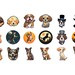 DOG Stickers, 50 Stickers, for Download, Die Cut, Downoadabel Sticker ...