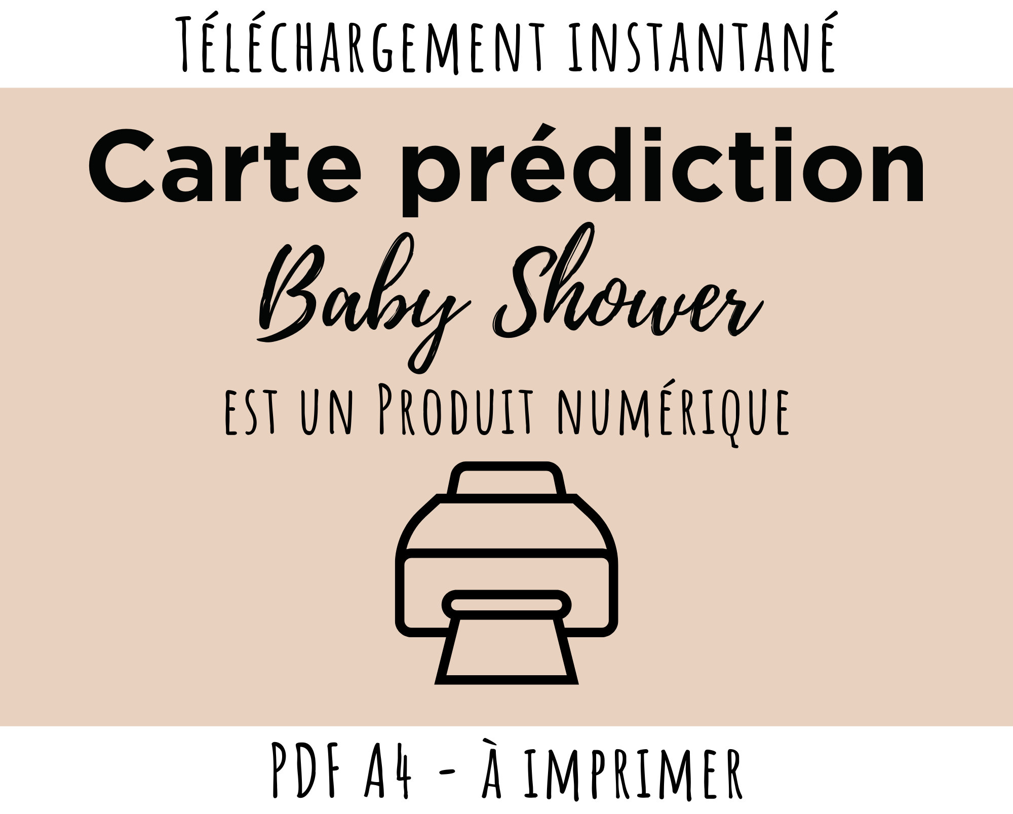 Carte prédiction Baby Shower et Gender Reveal bébé arc-en-ciel, carte pronostics bébé en ...