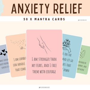 Anxiety Affirmation Cards | Mental Health Affirmation | Affirmation ...