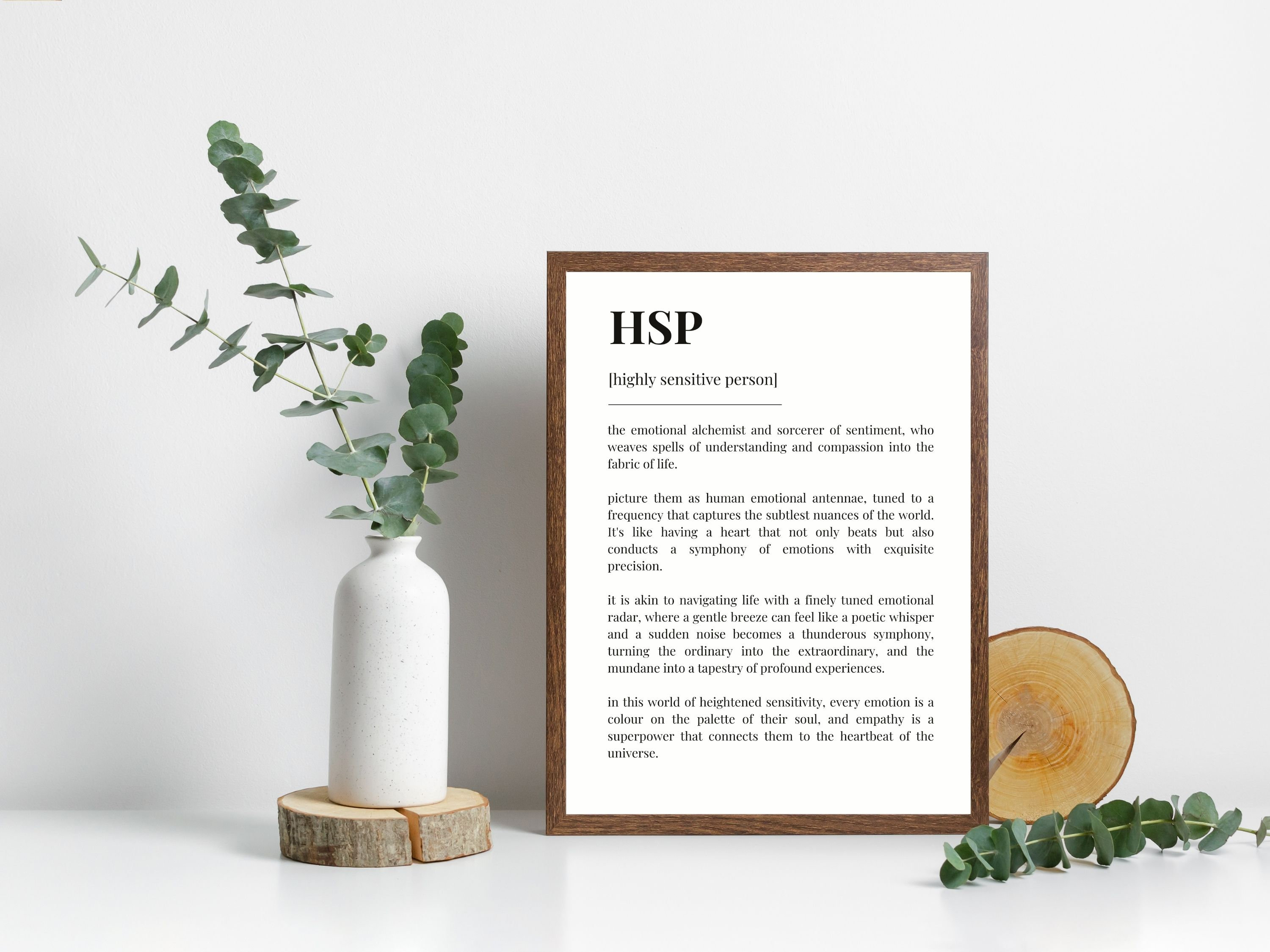 Highly Sensitive Person Definition Print | HSP Definition Print ...