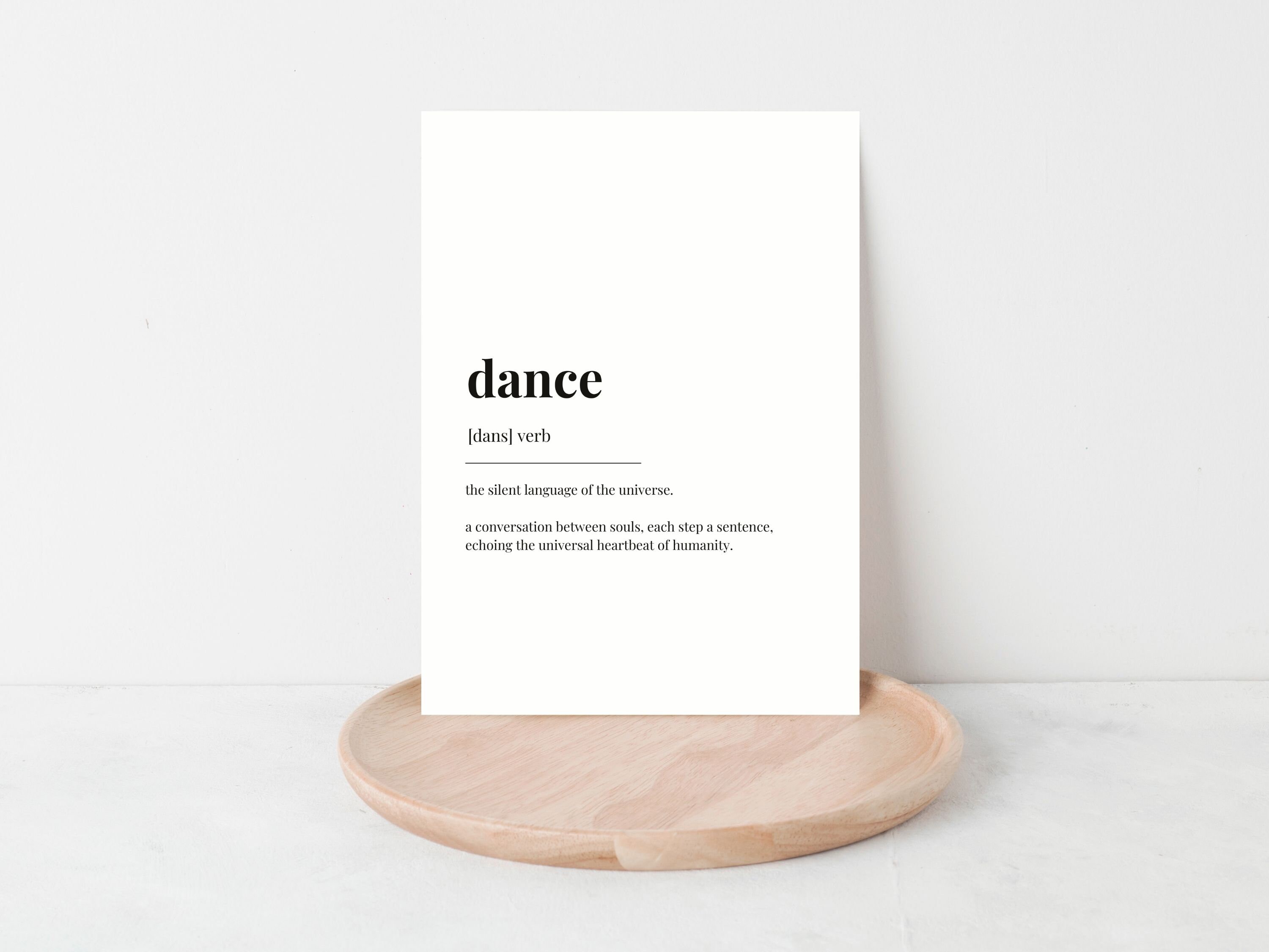 Dance Definition Print, Dance Wall Art, Dance School Art, Dancing Print ...