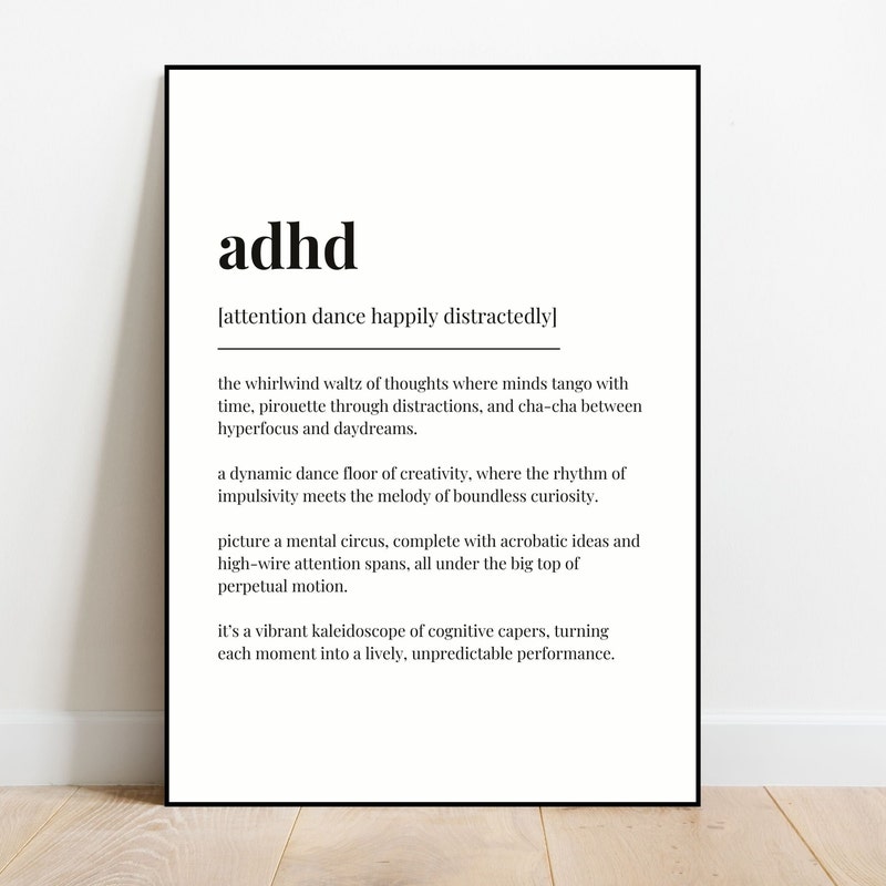 Adhd Posters - Etsy