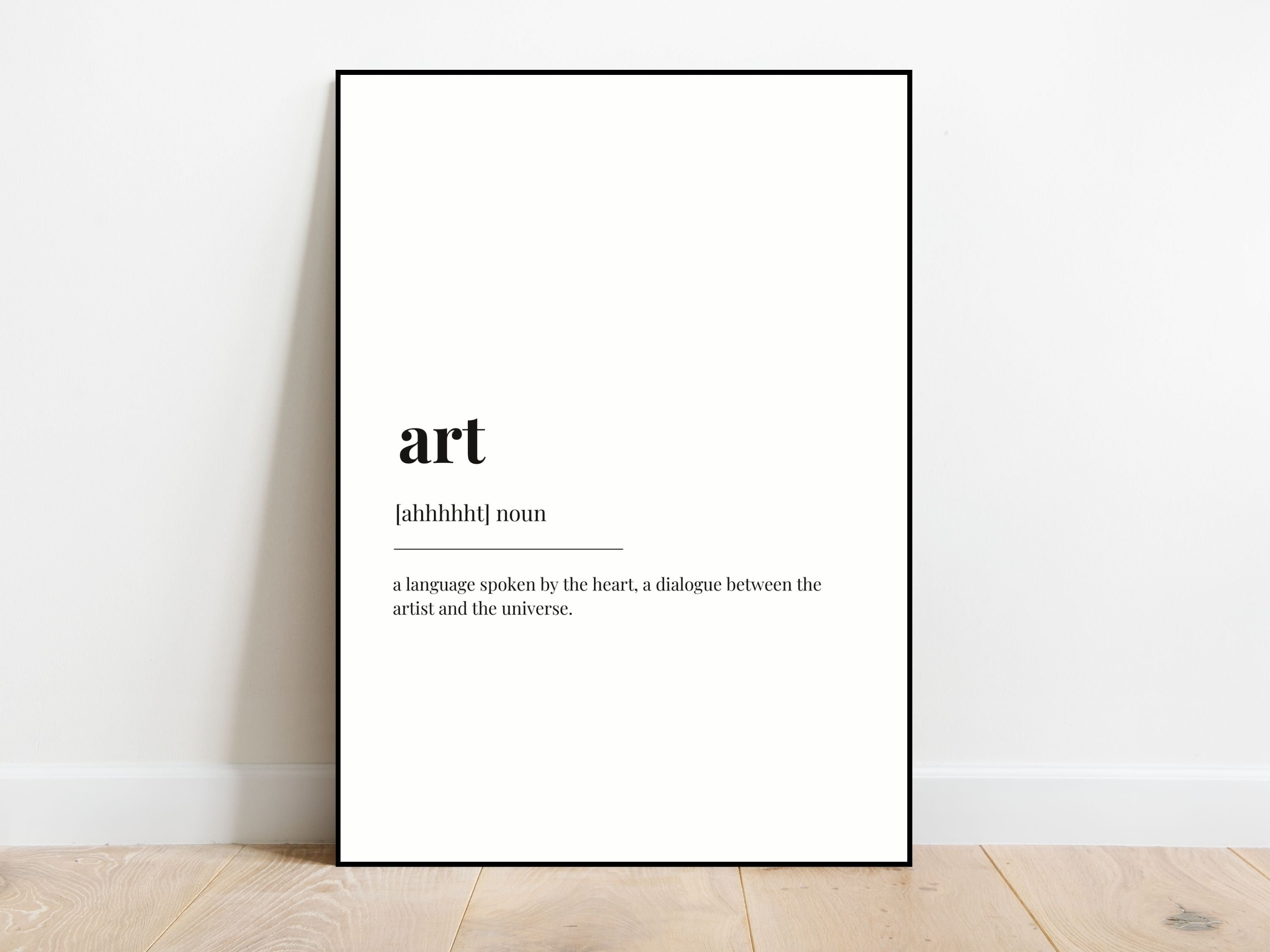 Art Definition Print | Art Quote | Imagination Wall Art | Gift for ...