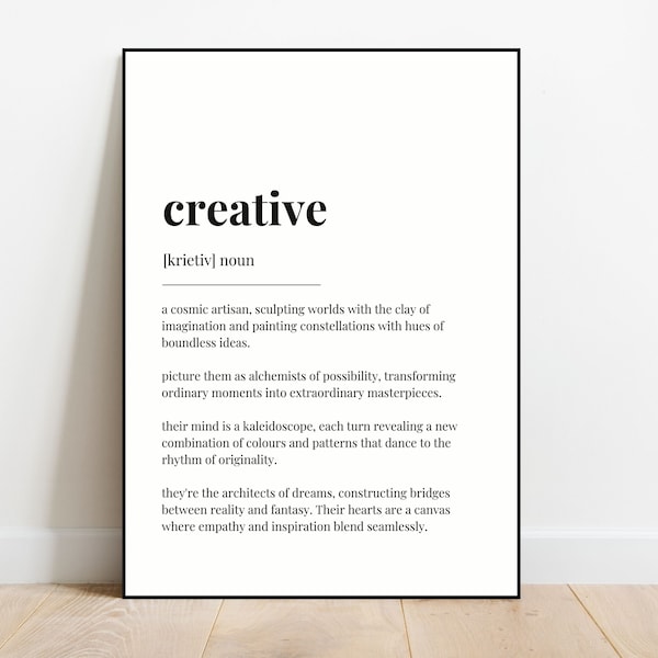 Creative Definition - Etsy