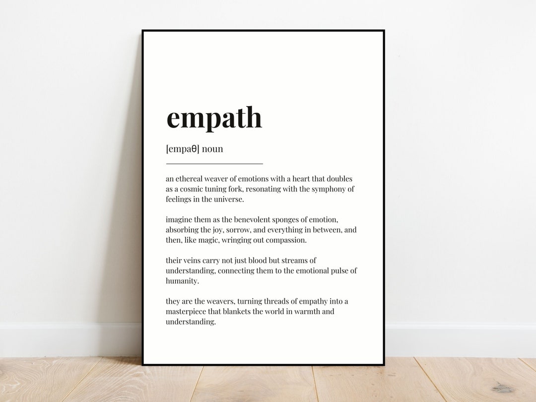 Empath Definition Print - Etsy