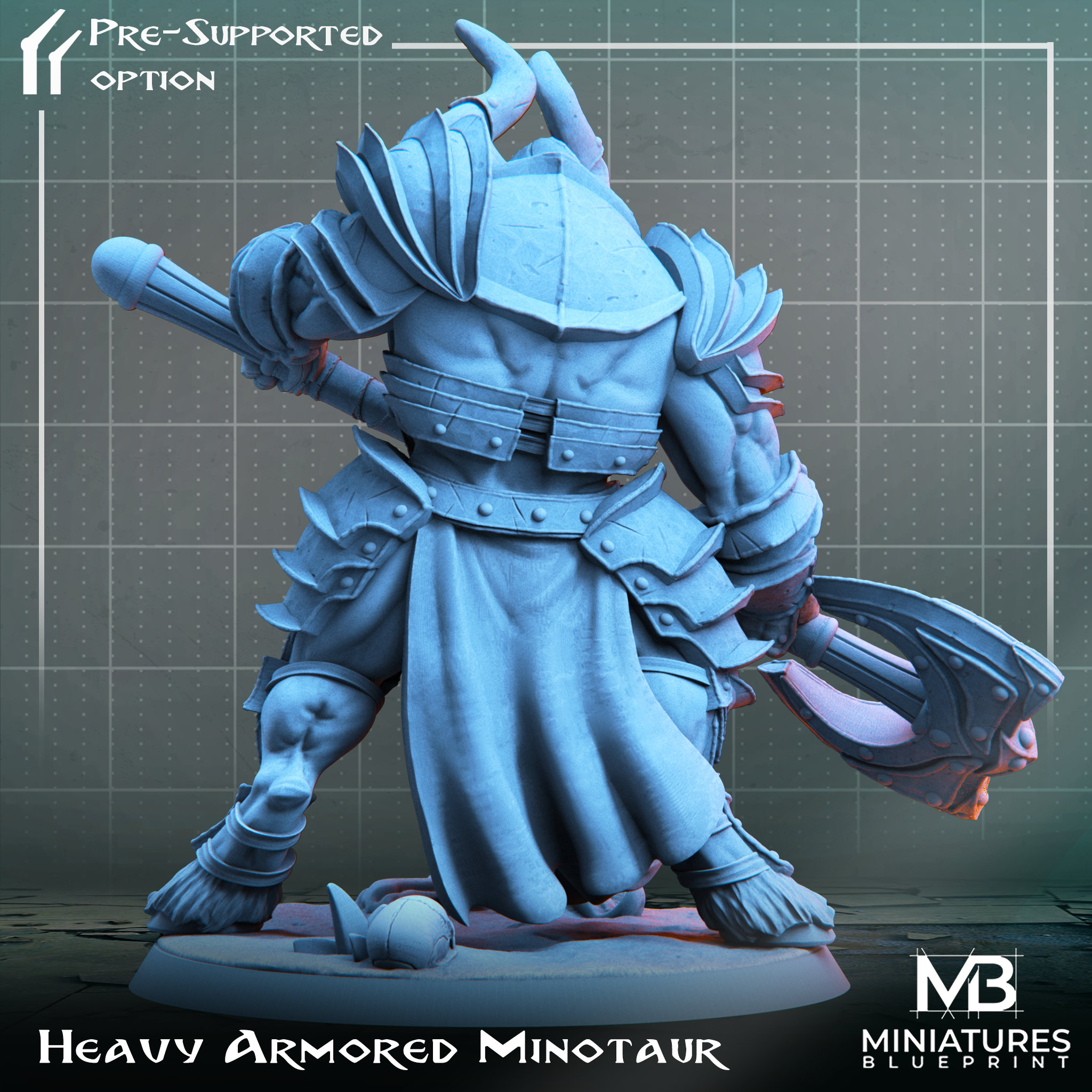 Heavy Armored Minotaur - Epic Stls for Dungeon and Dragons to Print at ...