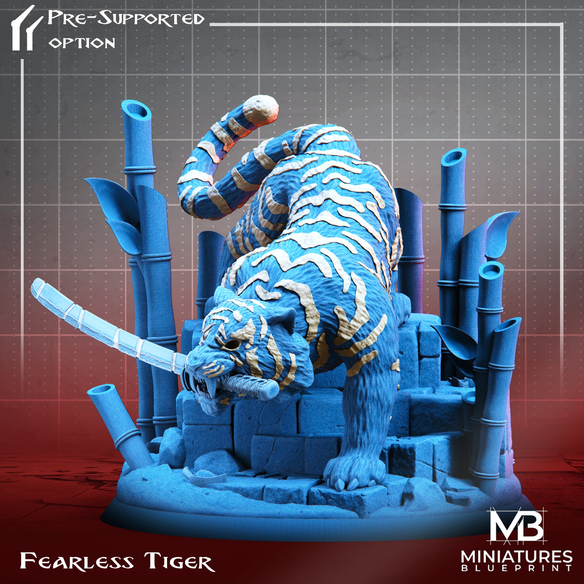 Fearless Tiger - Epic Stls for Dungeon and Dragons to Print at Home - Etsy