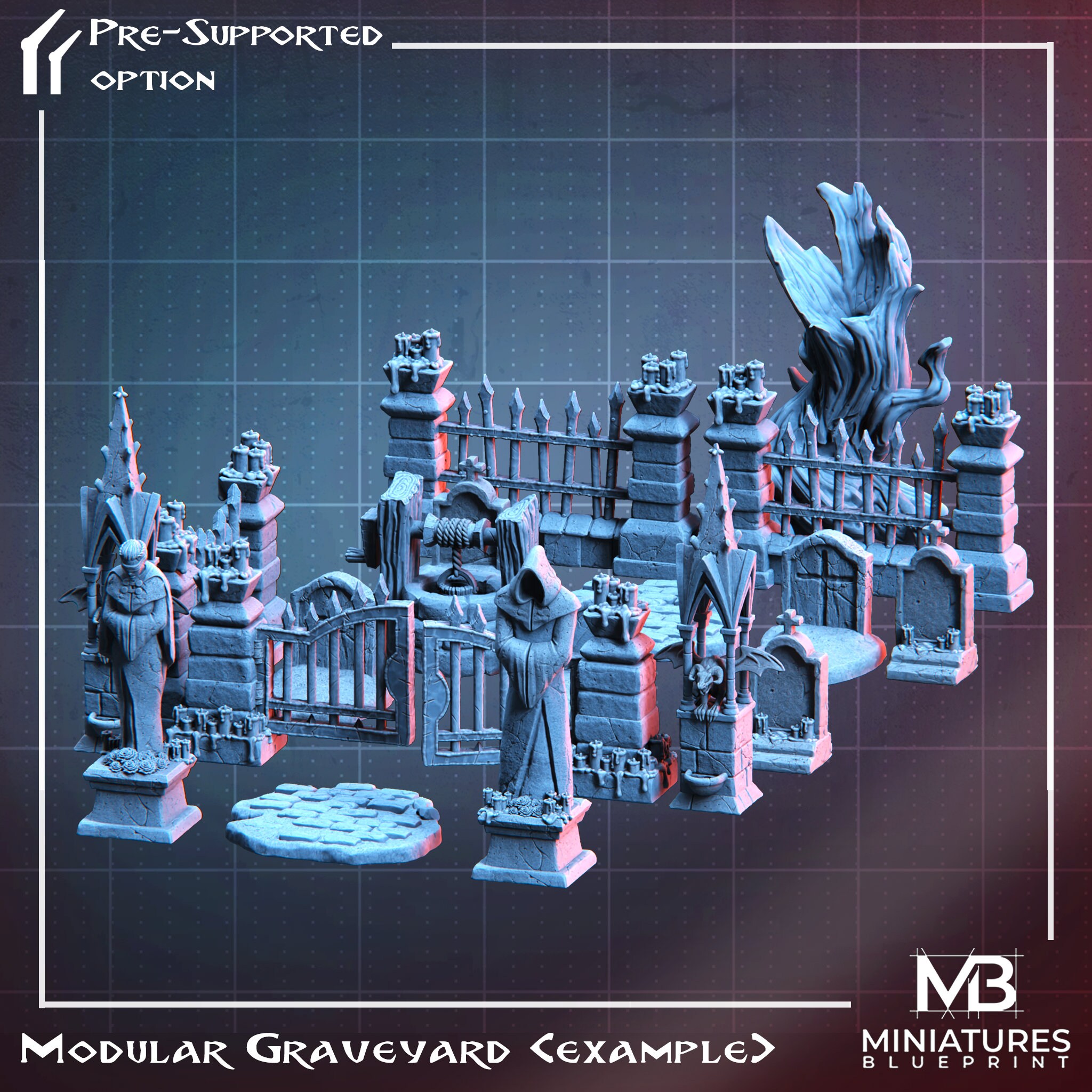 Graveyard Haunters - Epic STL Pack to Print - Etsy