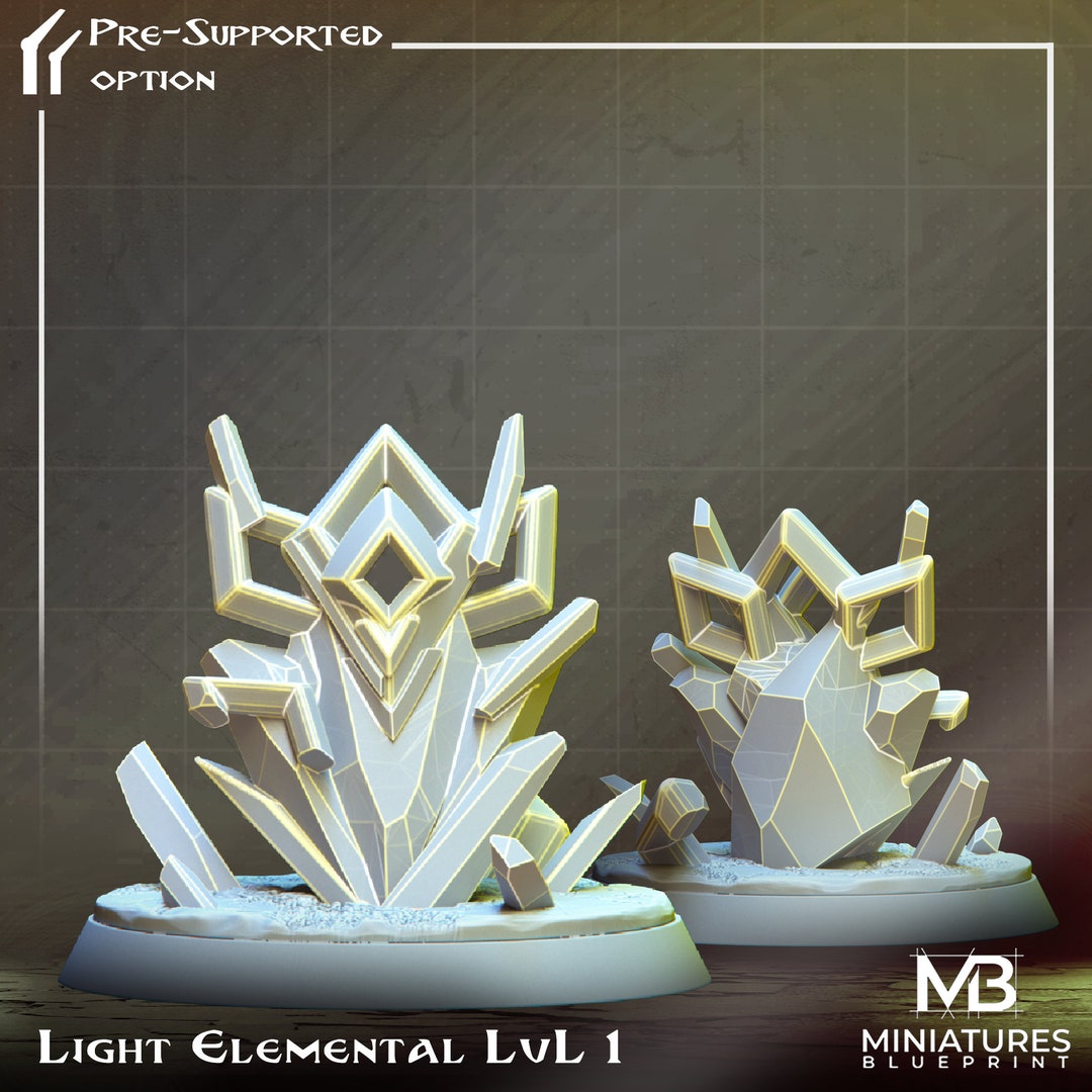 Light Elementals Lvl 1 Epic Stls for Dungeon and Dragons to Print at ...