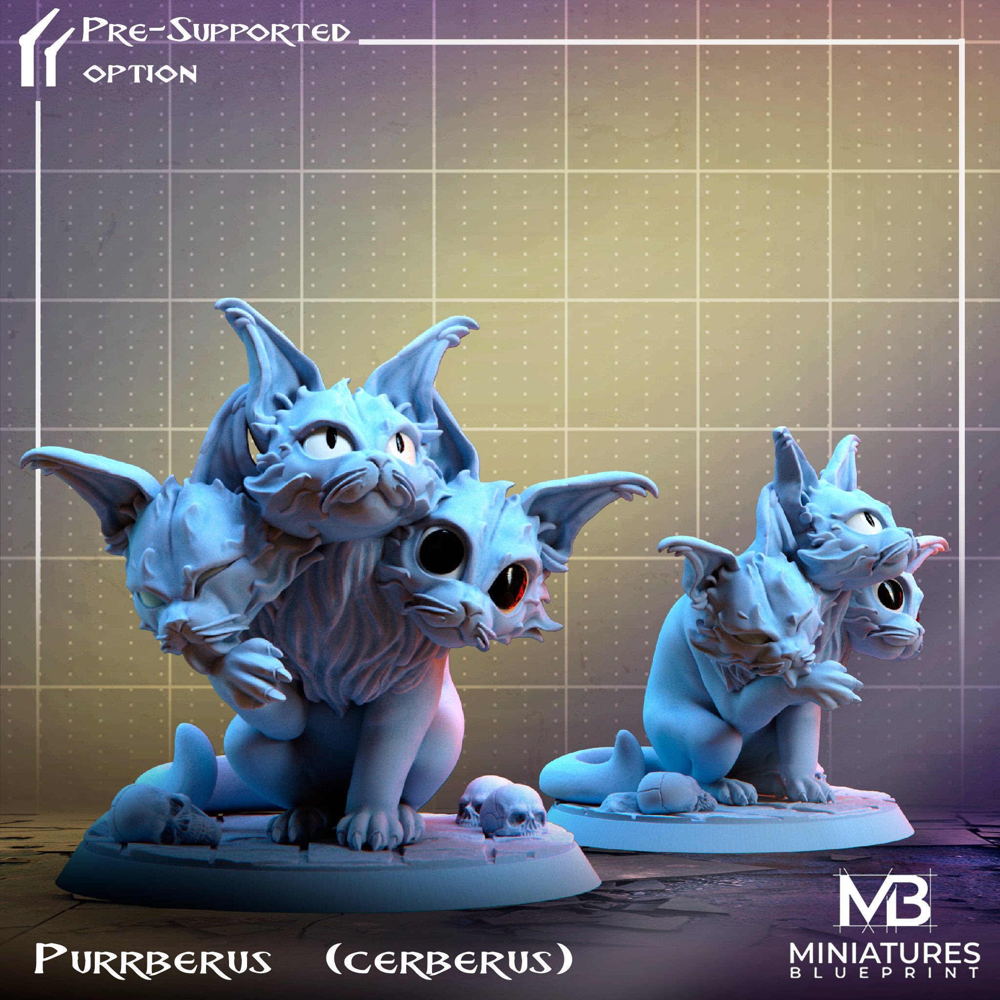 Purrberus (cerberus) Greek Gods - Epic Stls for Dungeon and Dragons to ...