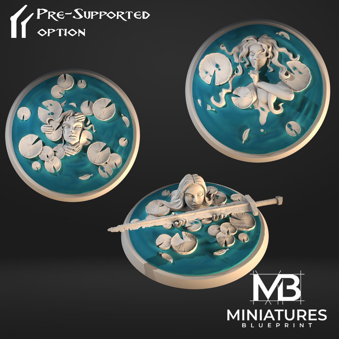 Water Nymphs 50mm Bases - Epic Stls for Dungeon and Dragons to Print at ...