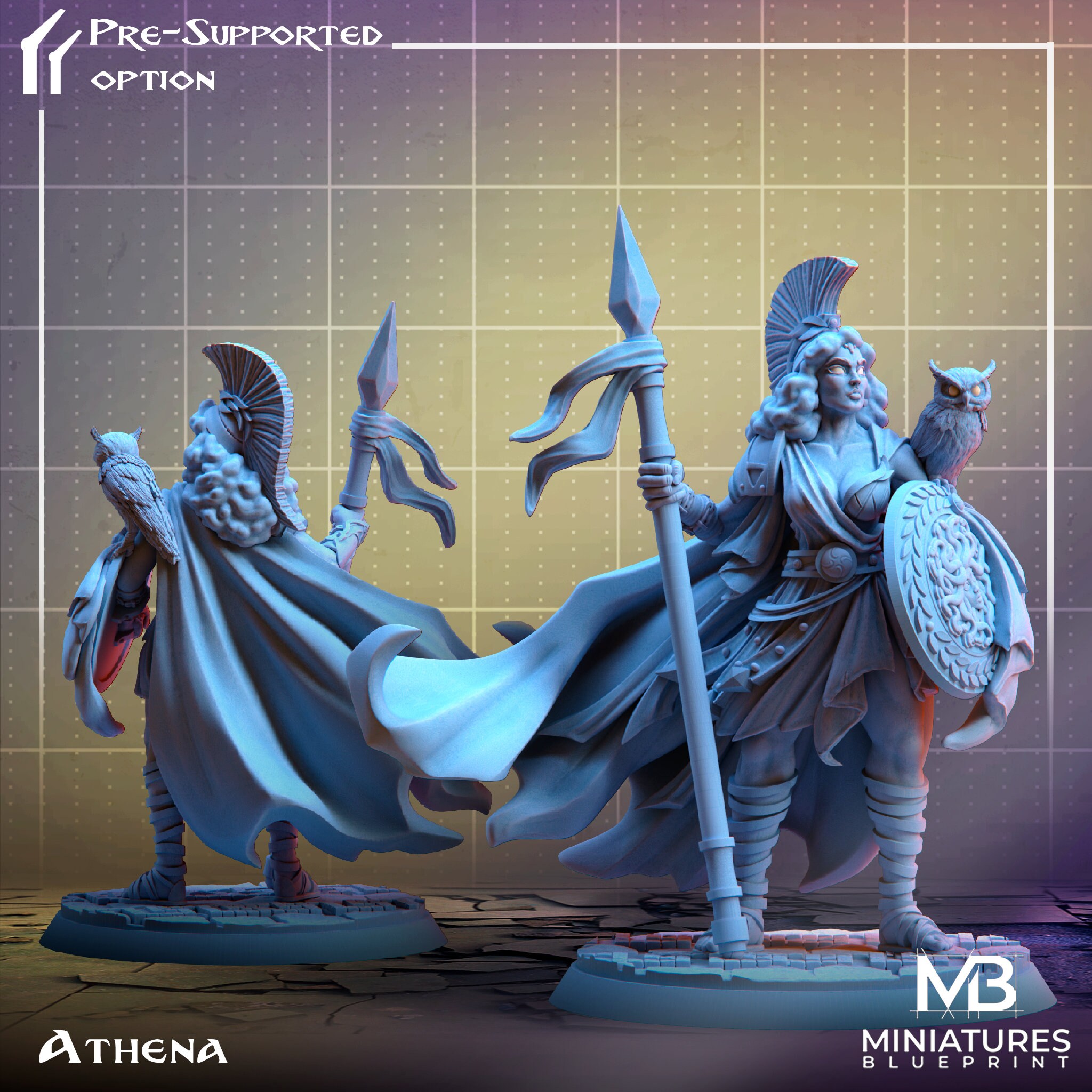Athena Greek Gods - Epic Stls for Dungeon and Dragons to Print at Home ...