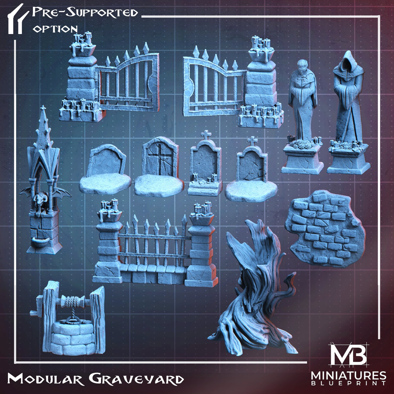 Graveyard Haunters - Epic STL Pack to Print - Etsy