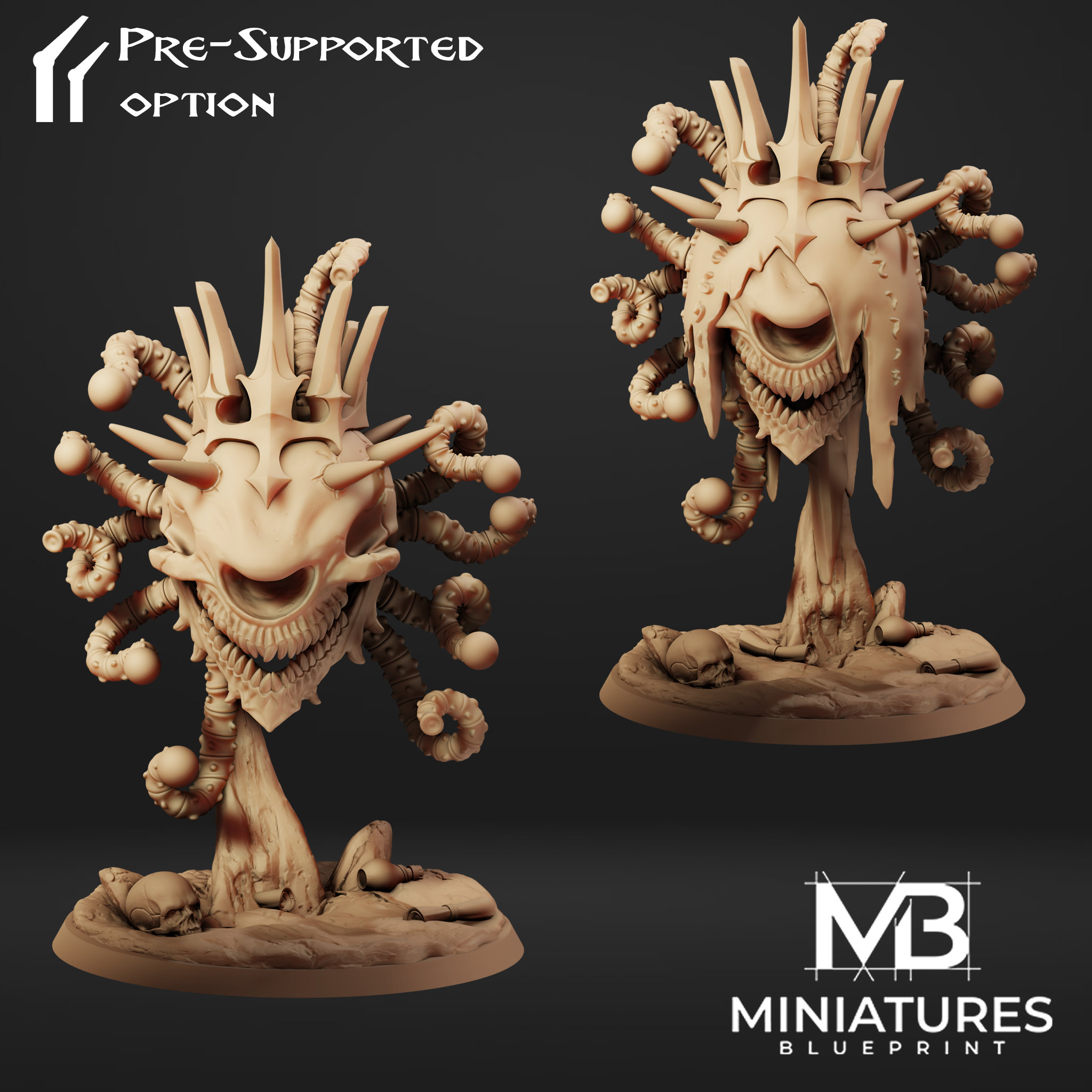 Skull and Death Beholder - Epic Stls for Dungeon and Dragons to Print ...