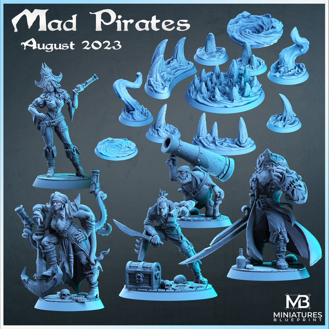 Mad Pirates - EPIC Printable STL Files - Etsy