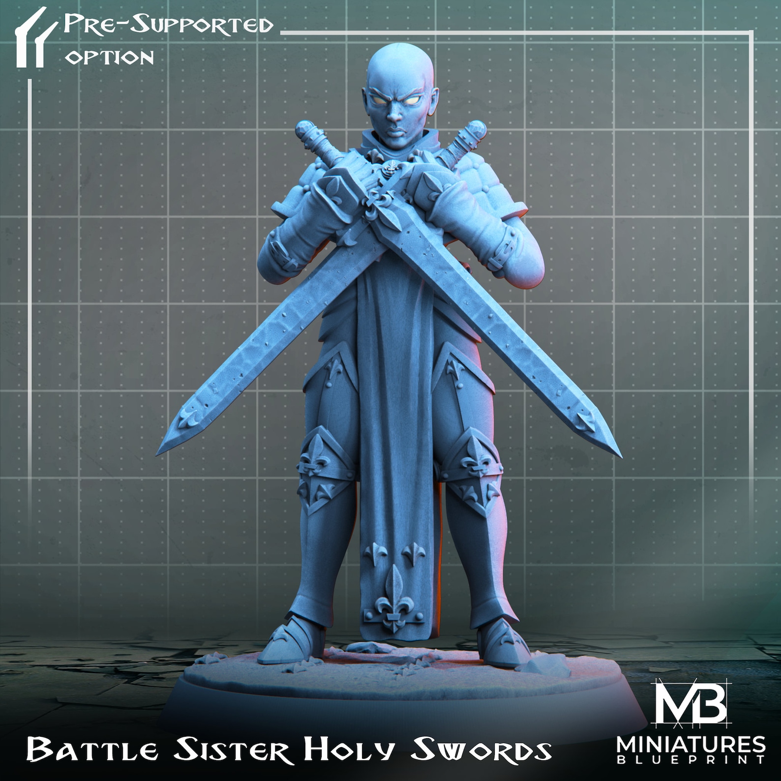 Battle Sister Holy Swords - Epic Stls for Dungeon and Dragons to Print ...