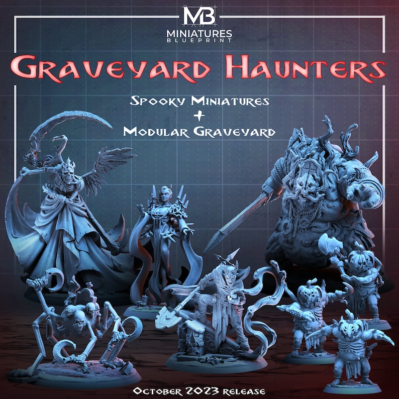 Graveyard Haunters - Epic STL Pack to Print - Etsy