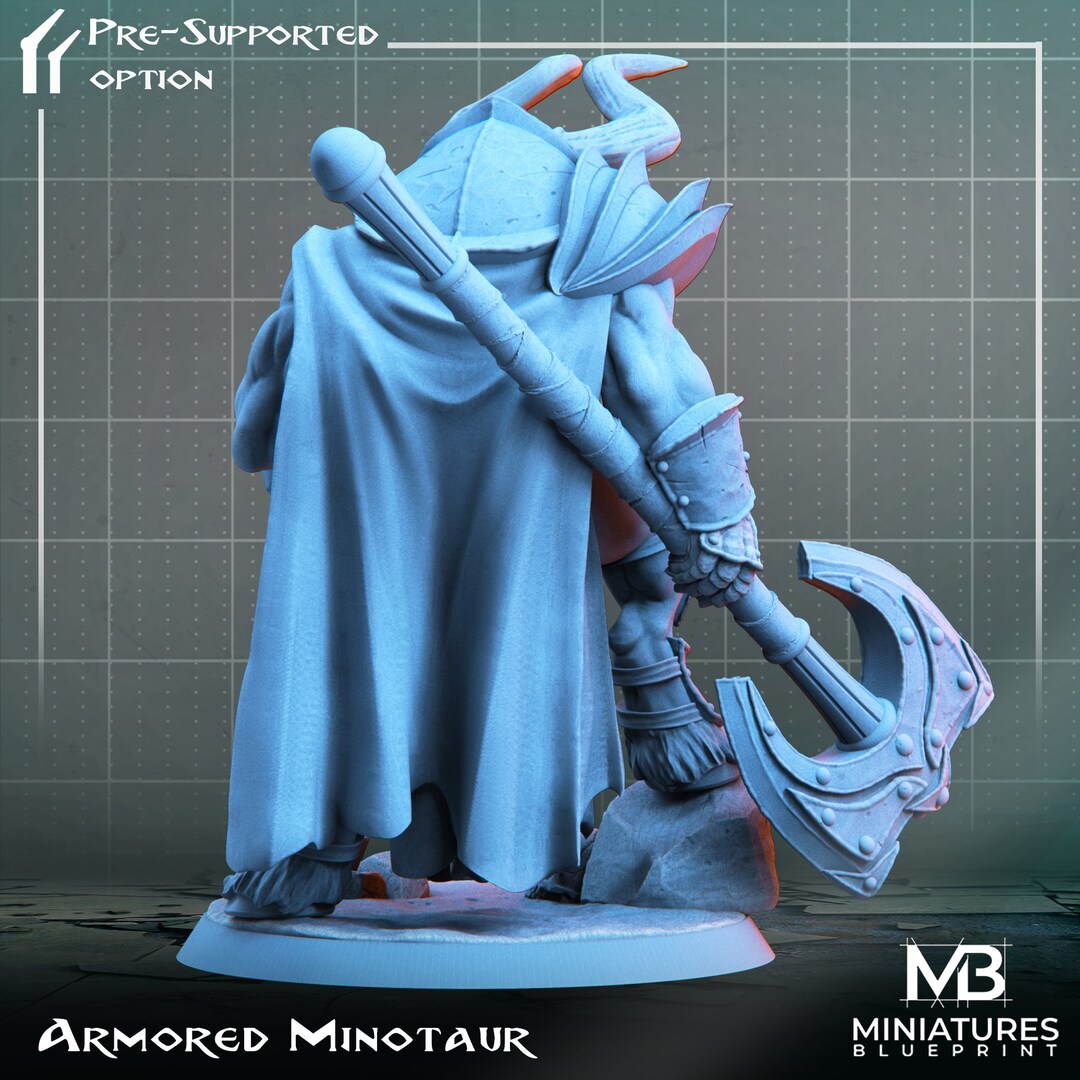 Armored Minotaur - Epic Stls for Dungeon and Dragons to Print at Home ...