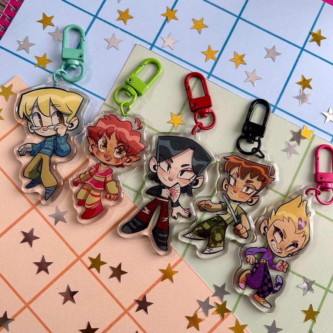 Code Lyoko Glitter Charms - Etsy