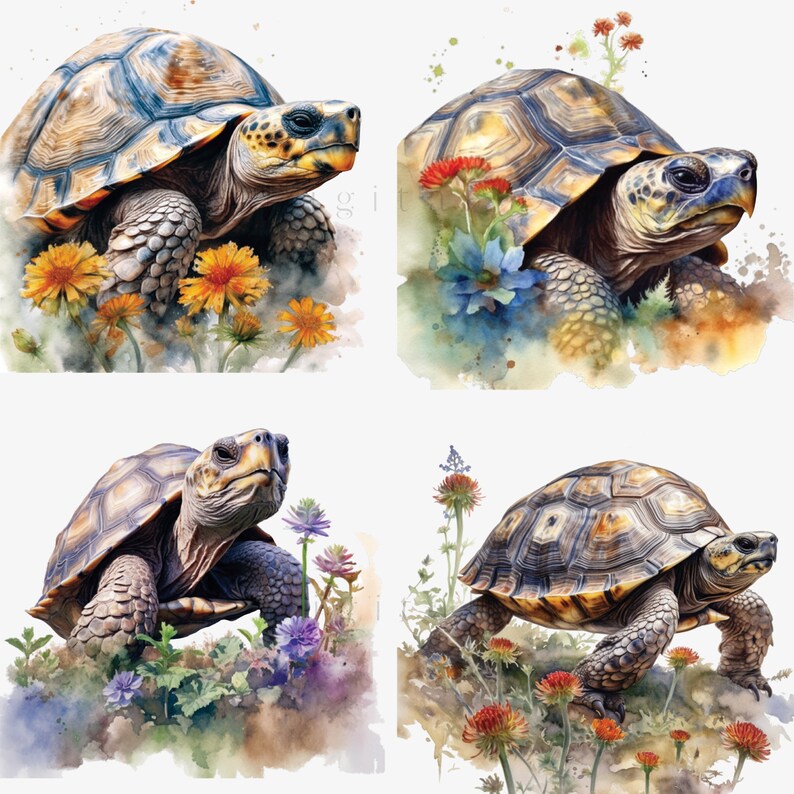 Tortoise Watercolor PNG, Tortoise Clipart, Instand Download PNG ...