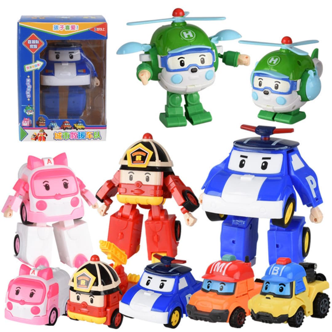 Robocar Poli Toys Transformed Toy Car Robot - Etsy