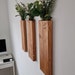 Wooden Wall Pockets for Plants | Wooden Hanging Vase | Handcrafted ...