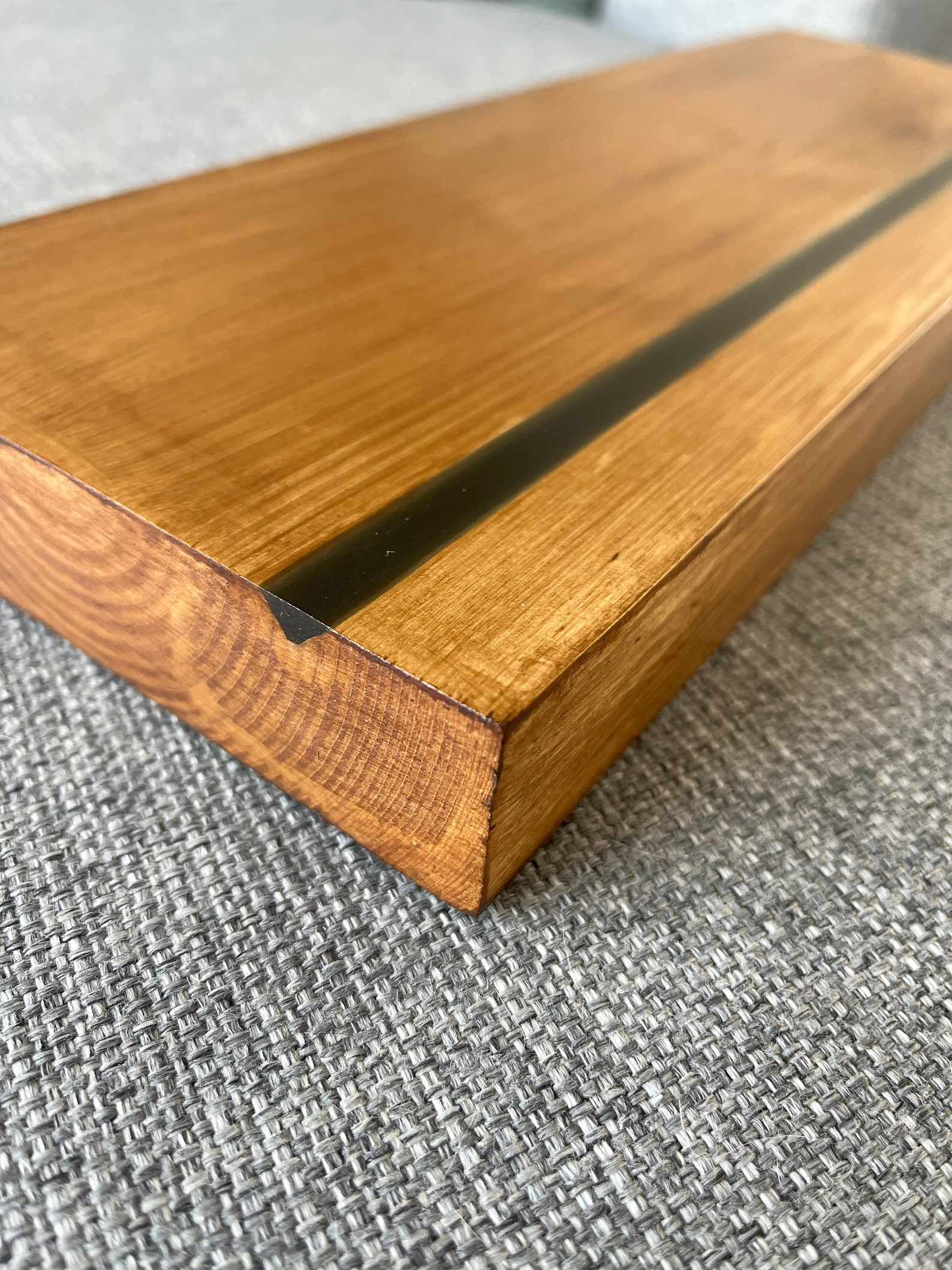 Handcrafted Wooden Wall Pocket With Epoxy Accent 40 Cm - Etsy