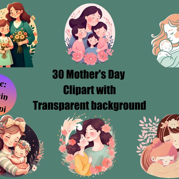 Mothers Day Clip Art - Etsy