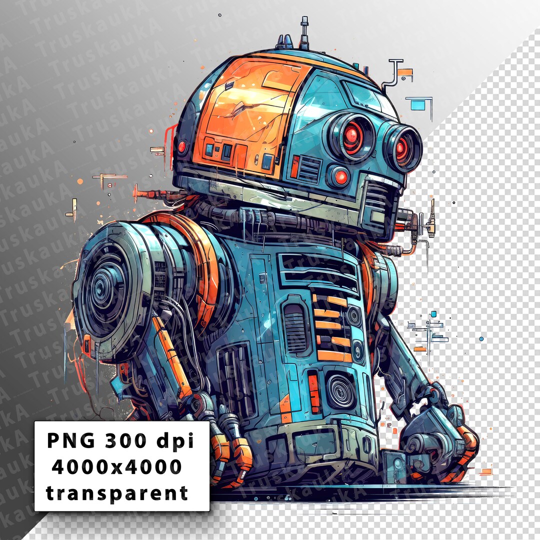 Droid Galaxy Wars Png Style Transparent for Stickers and - Etsy