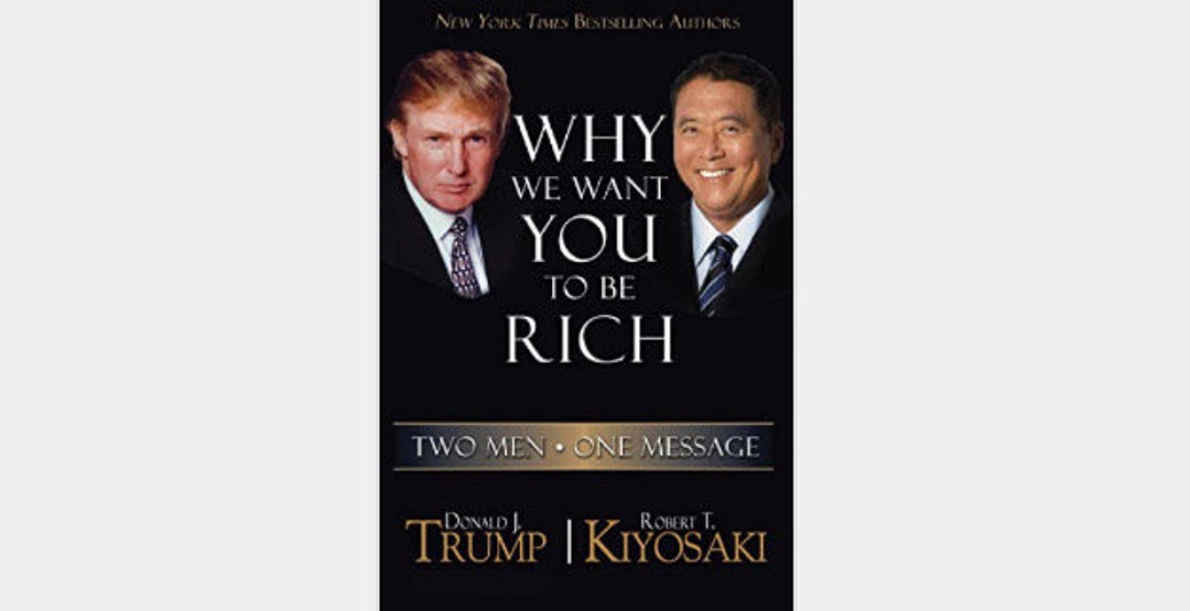 Why We Want You To Be Rich Two Men One Message Donald Etsy