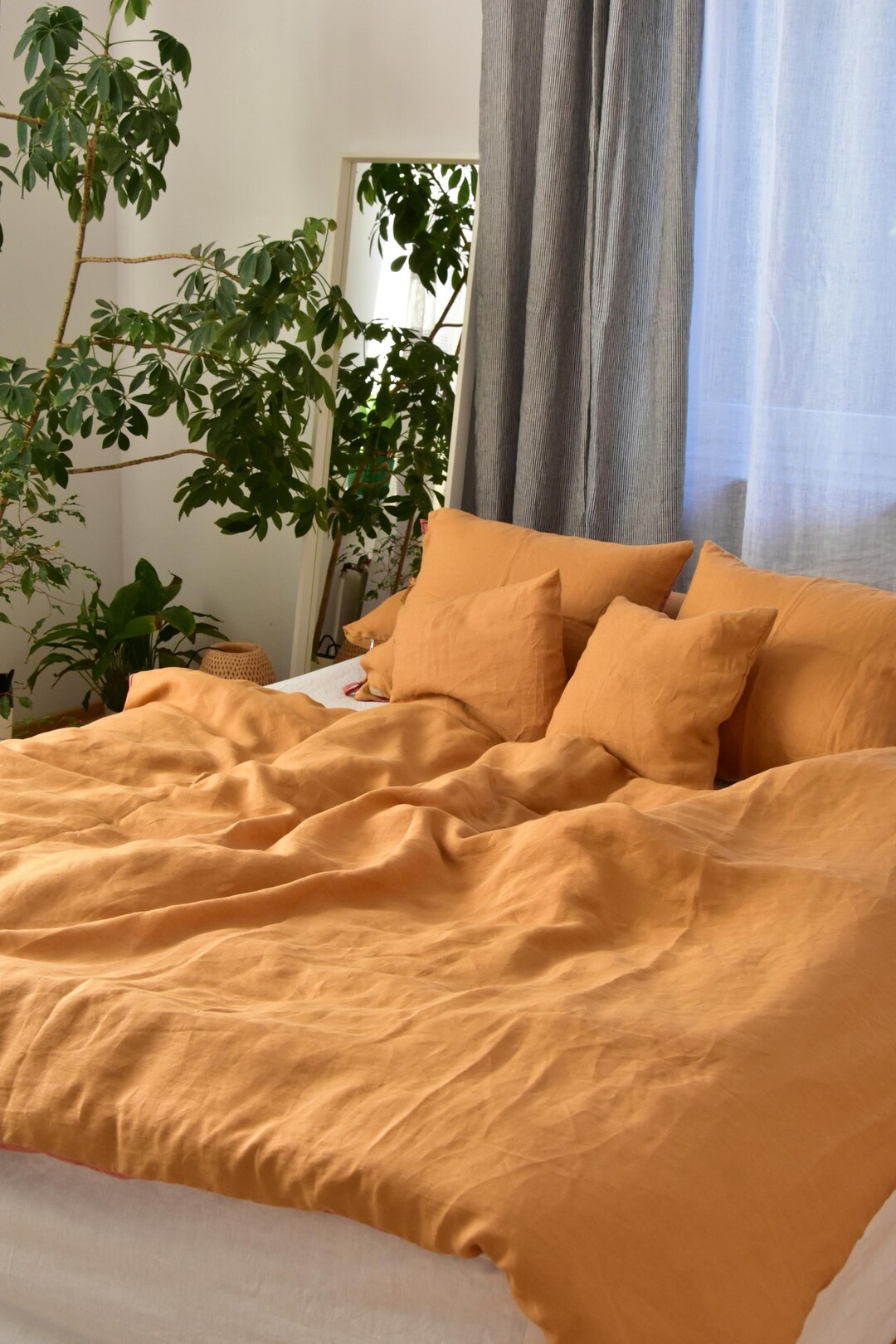 Caramel Duvet Cover Linen Duvet Cover Natural Bedding Eco Bedding ...