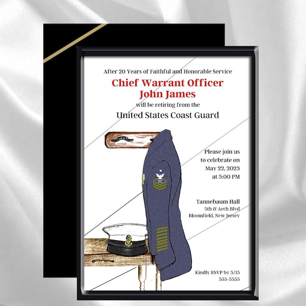 Military Promotion Invitation - Etsy