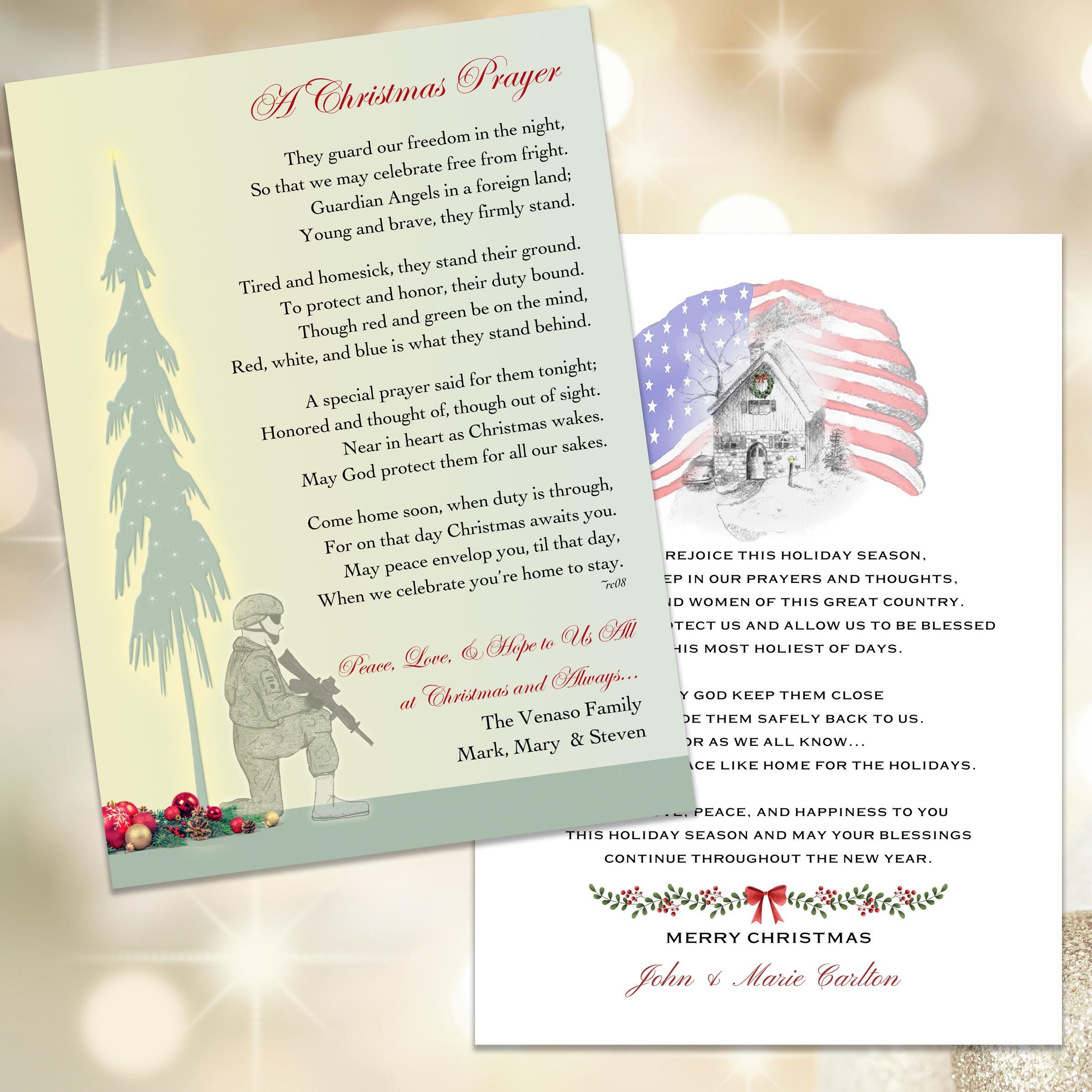 Christmas Holiday Patriotic Military Soldier Personalized Christmas ...