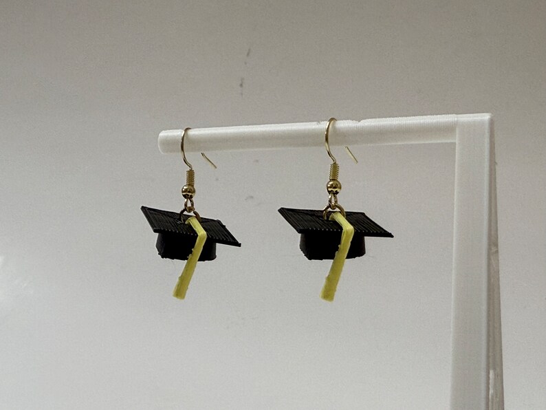 3D Printed Graduation Cap Earrings PLA Celebration Jewelry - Etsy